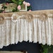 Custom Rustic Burlap Lace Bedroom Valance Burlap Lace Window Kitchen ...