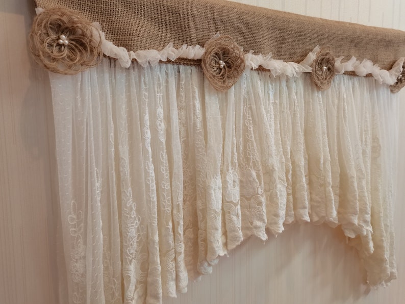 Shabby Ivory Lace Curtain High Quality Ivory Lace Window Valance ...