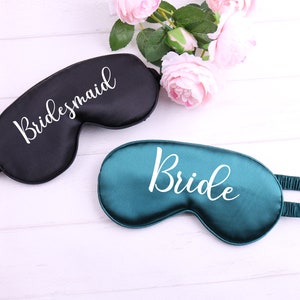 Personalized Sleep Eye Mask Monogrammed Satin Super Soft Bachelorette ...