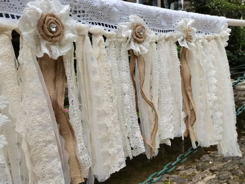 Romantic Lace Kitchen Valance Window Decor Kitchen Curtain Lace Curtain ...