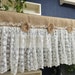 Romantic Lace Curtain Rustic Burlap Kitchen Valance Burlap Full Lace ...