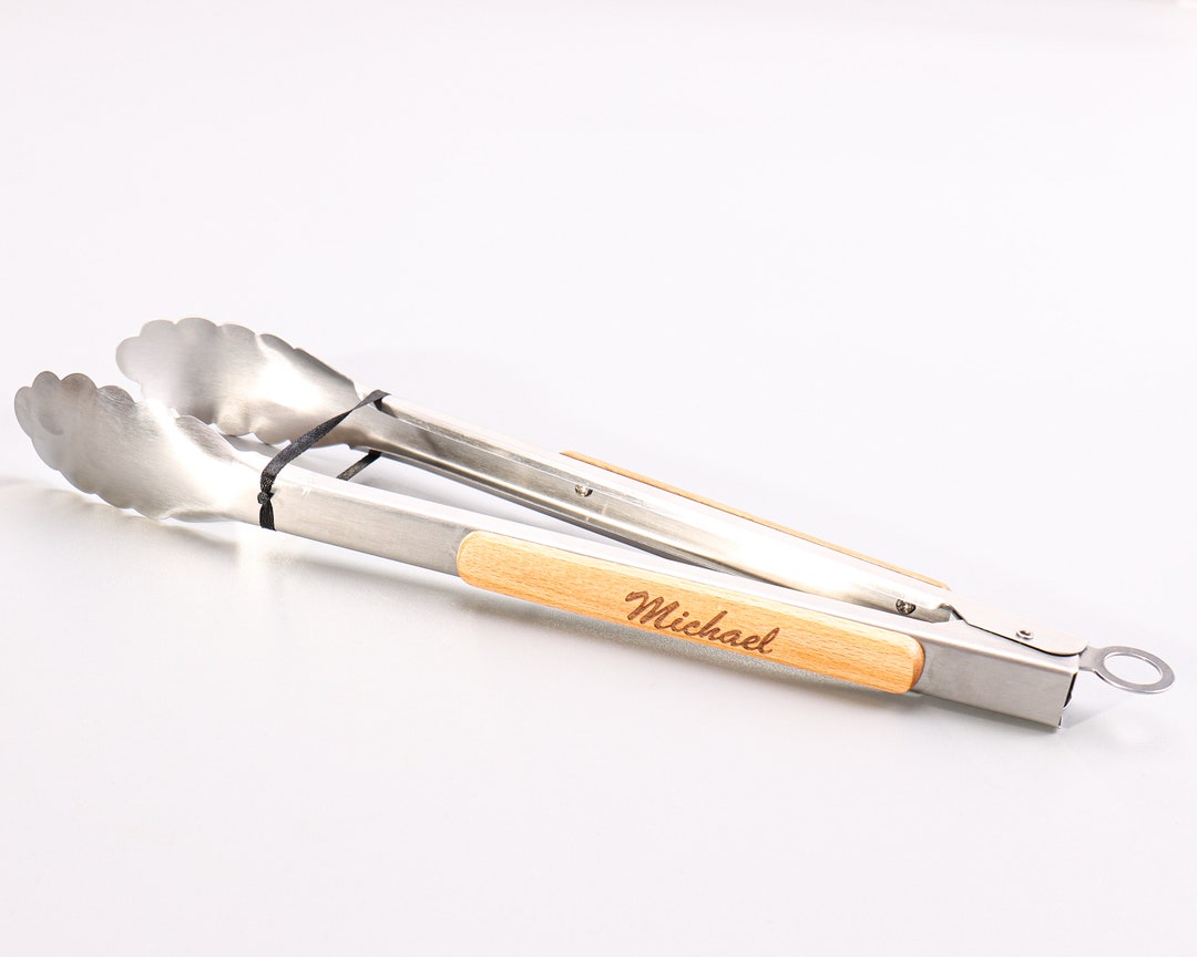 Personalized Kitchen Cooking Tongs, Custom Barbecue Tongs for Kitchen ...