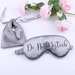 Personalized Sleep Eye Mask With Gift Bag, Monogrammed Satin Super Soft ...