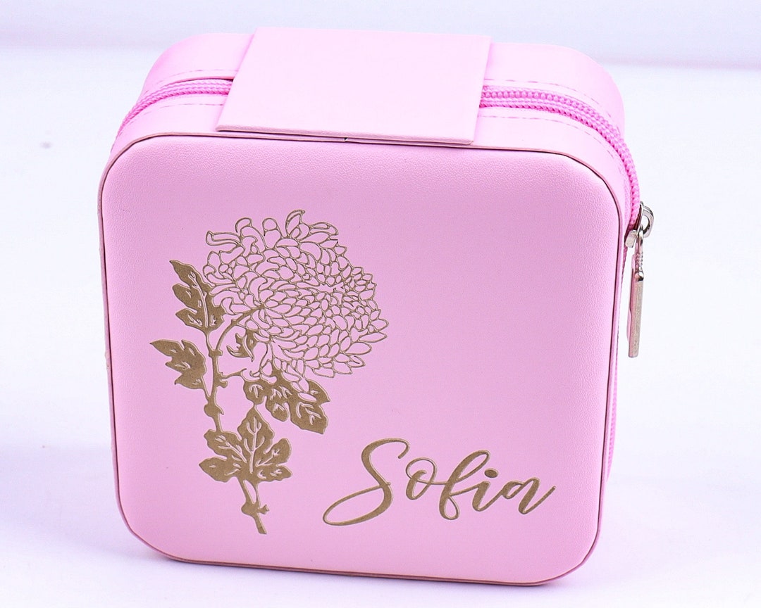 Personalized Jewelry Box, Travel Jewelry Box, Wedding Gift, Bridesmaid ...