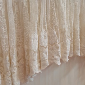 Shabby Ivory Lace Curtain High Quality Ivory Lace Window Valance ...