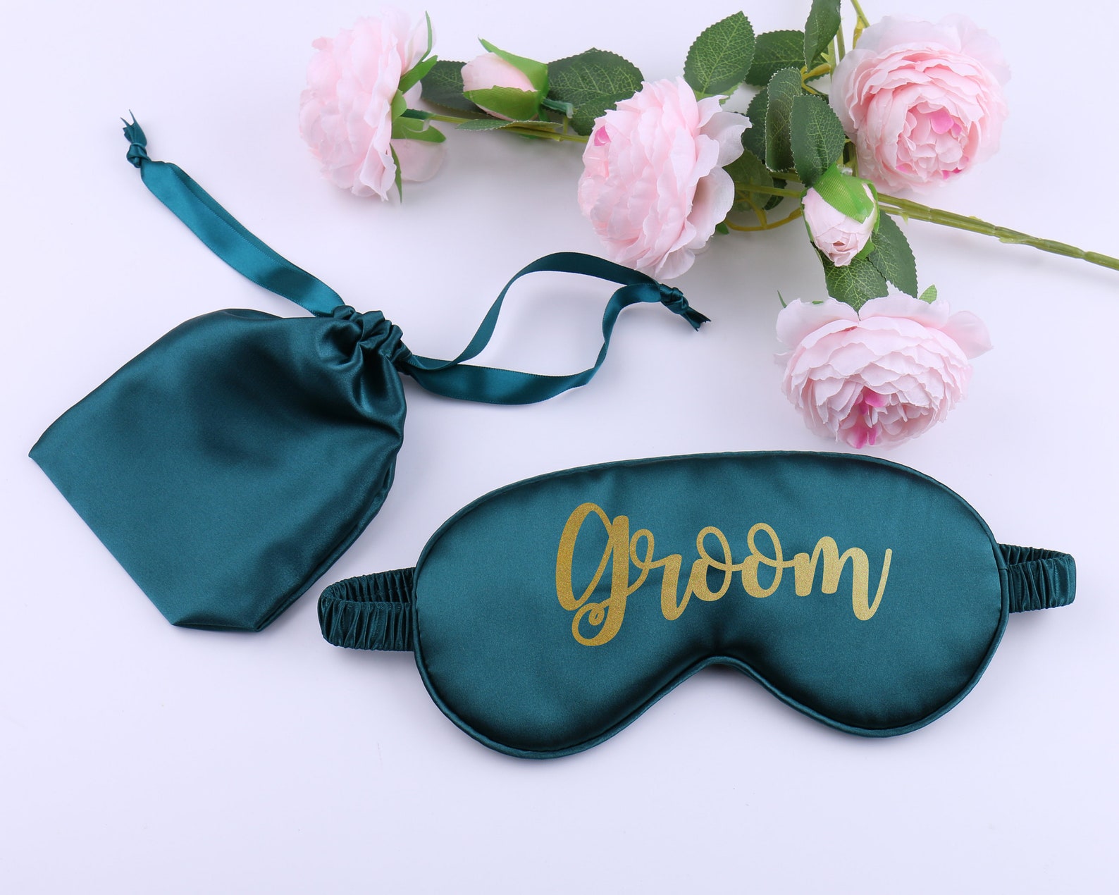 Personalized Sleep Eye Mask With Gift Bag Monogrammed Satin | Etsy
