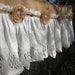 Romantic Lace Curtain Rustic Burlap Kitchen Valance Burlap Lace Decor ...