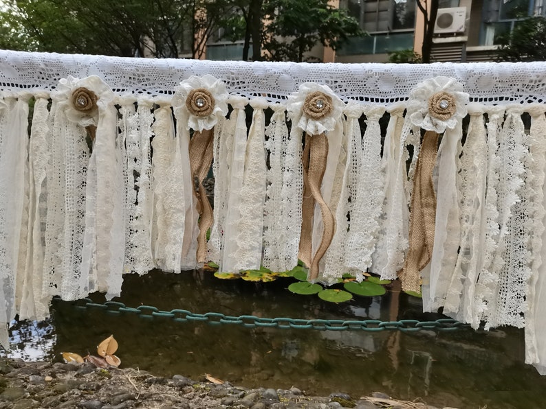 Romantic Lace Kitchen Valance Window Decor Kitchen Curtain Lace Curtain ...