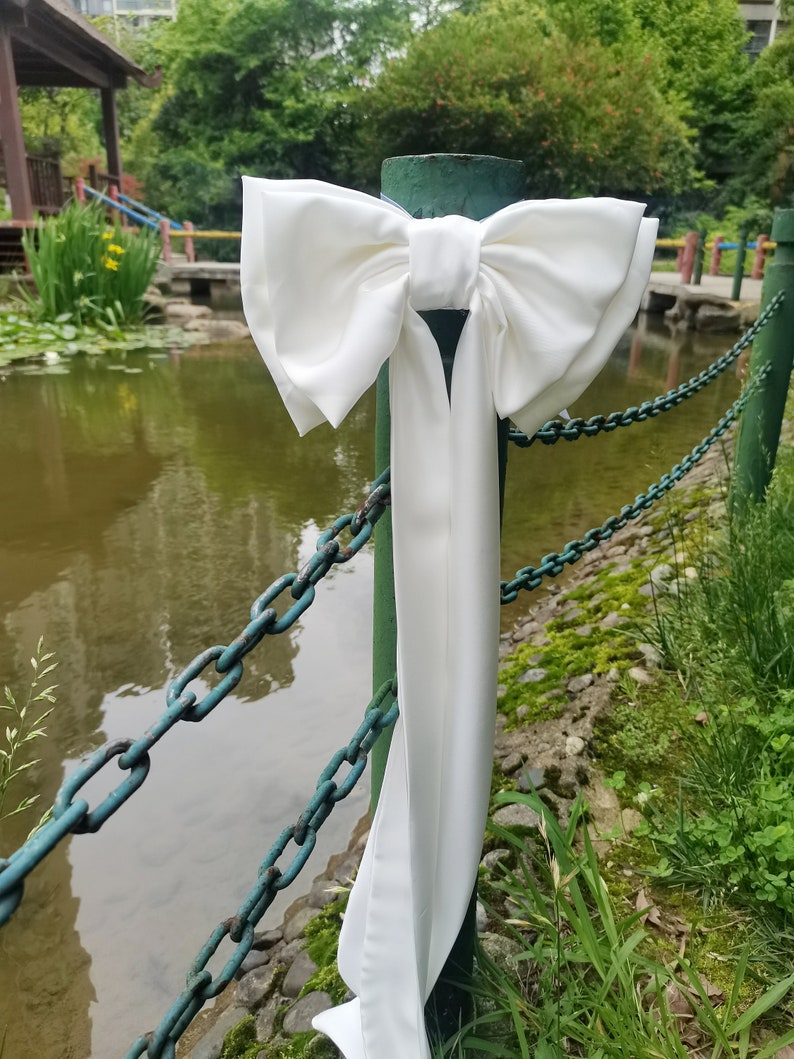 1pc Wedding Bow, Pew Bows, Home Bows, Formal Wedding Decor, Wedding ...