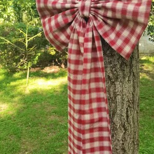 Custom Extra Big Bow, 100% Linen Bow, , Bow, Door Bow - Etsy