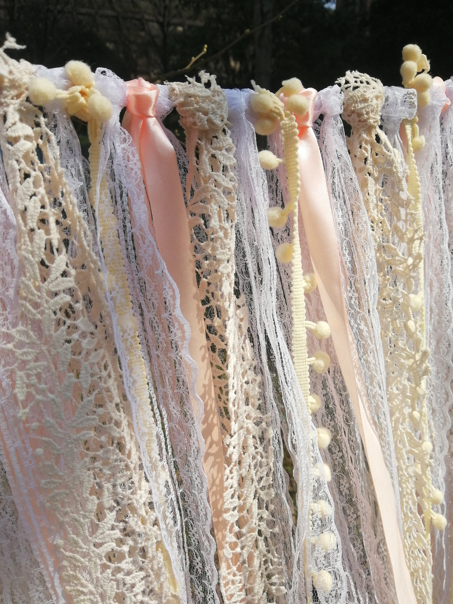 40inches Wide 84inches Long SHABBY Vtg Lace Backdrop Wedding - Etsy