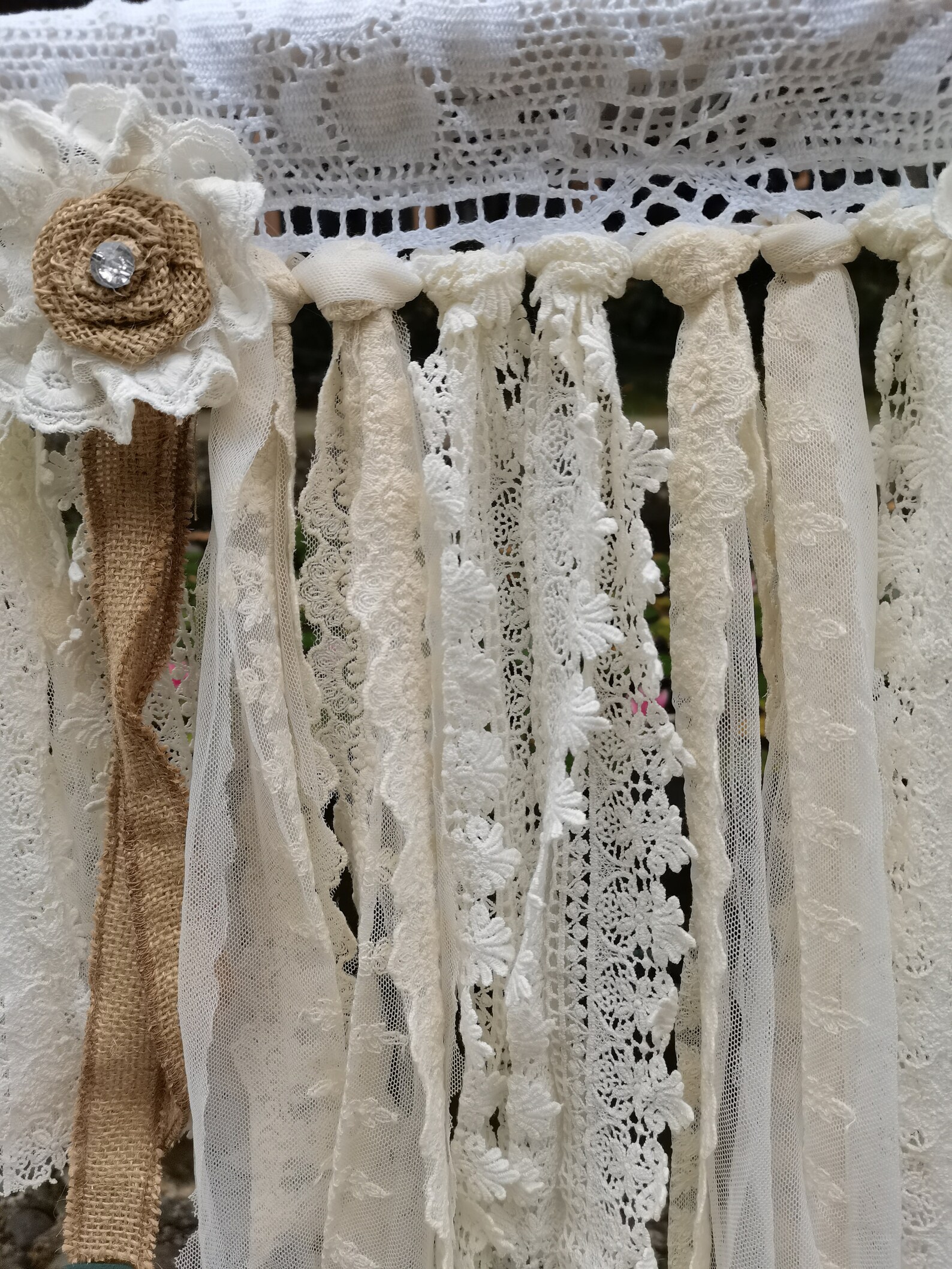 Romantic Lace Kitchen Valance Window Decor Kitchen Curtain Lace Curtain ...