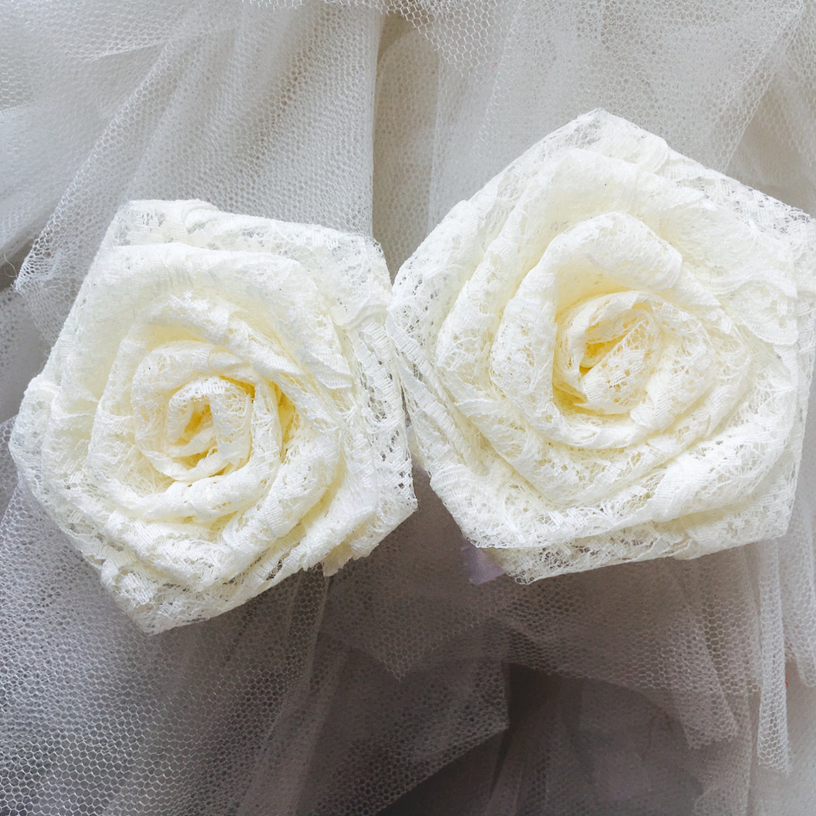 5pcs or 12 Pcs Ivory Lace Roses Flowers Shabby Chic Flowers - Etsy