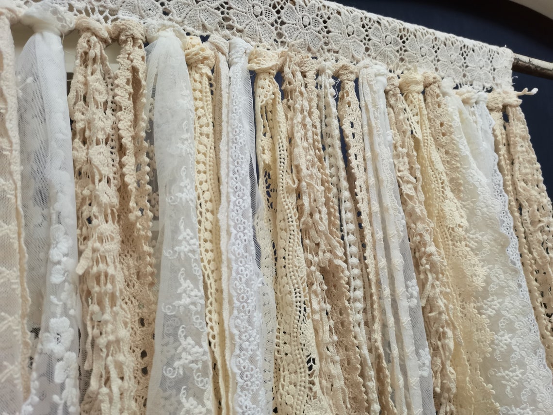 Custom FULL High Quality Romantic Lace Curtain Lace Kitchen | Etsy