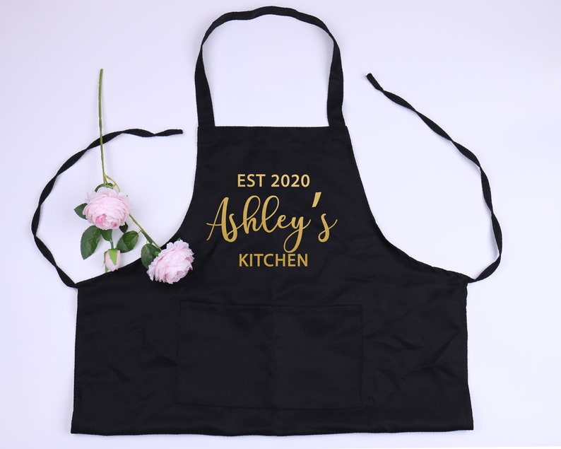Customized Apron Name Monogram Chef Bakery Kitchen Cooking | Etsy