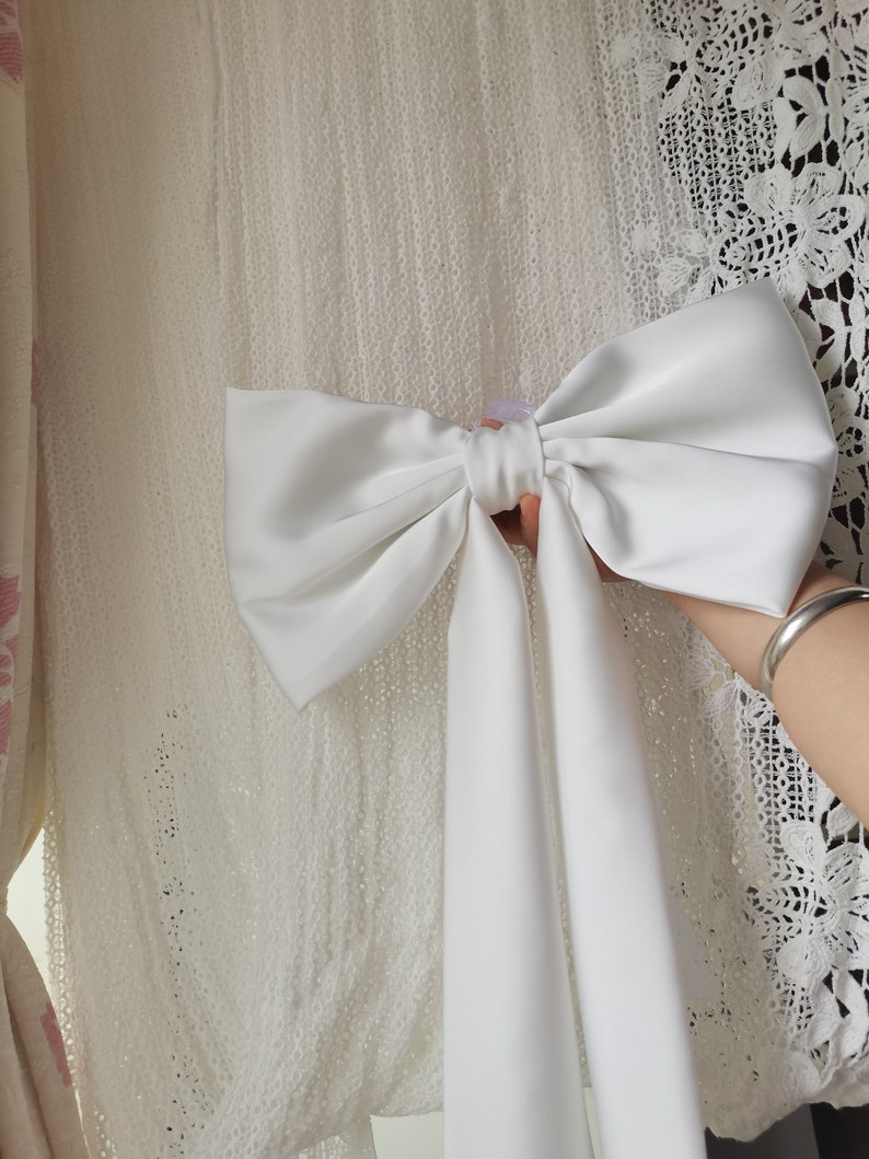 Custom 1pc Big Off-white Bow, Formal Bow, Wedding Bow, Wall Bow, Door ...