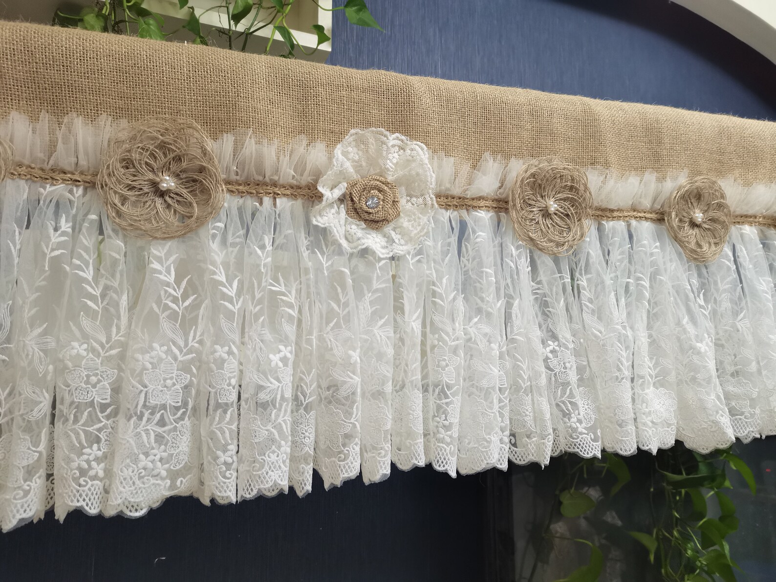 Custom Lace Curtain Lace Kitchen Valance Kitchen Curtain - Etsy
