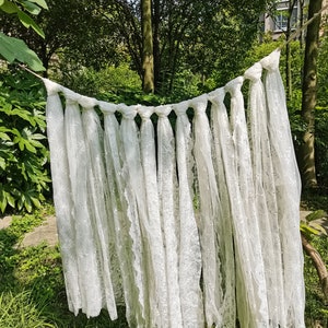 Custom Full Romantic Lace Backdrop Lace Wedding Garland Elegant Lace ...