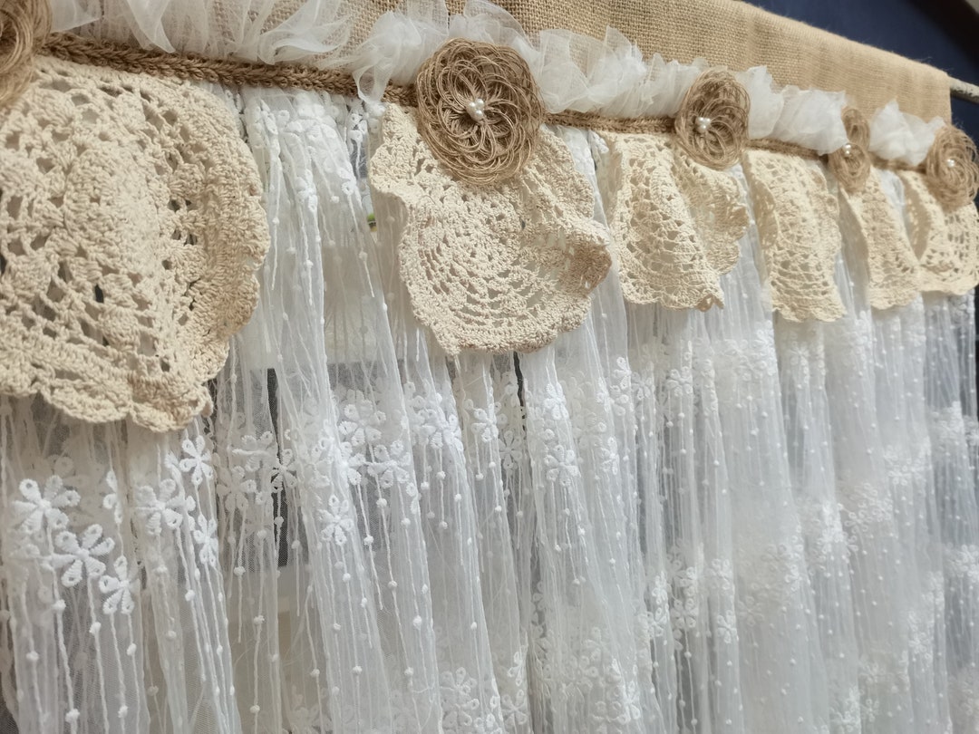 Custom Full Romantic Lace Curtain Bedroom Curtain Window - Etsy
