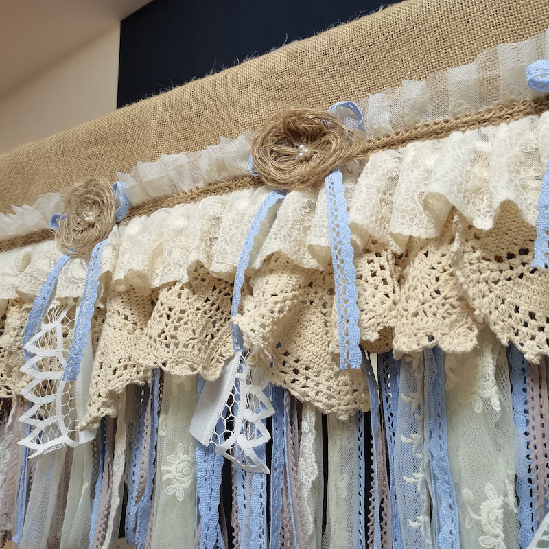 Blue Valances - Etsy