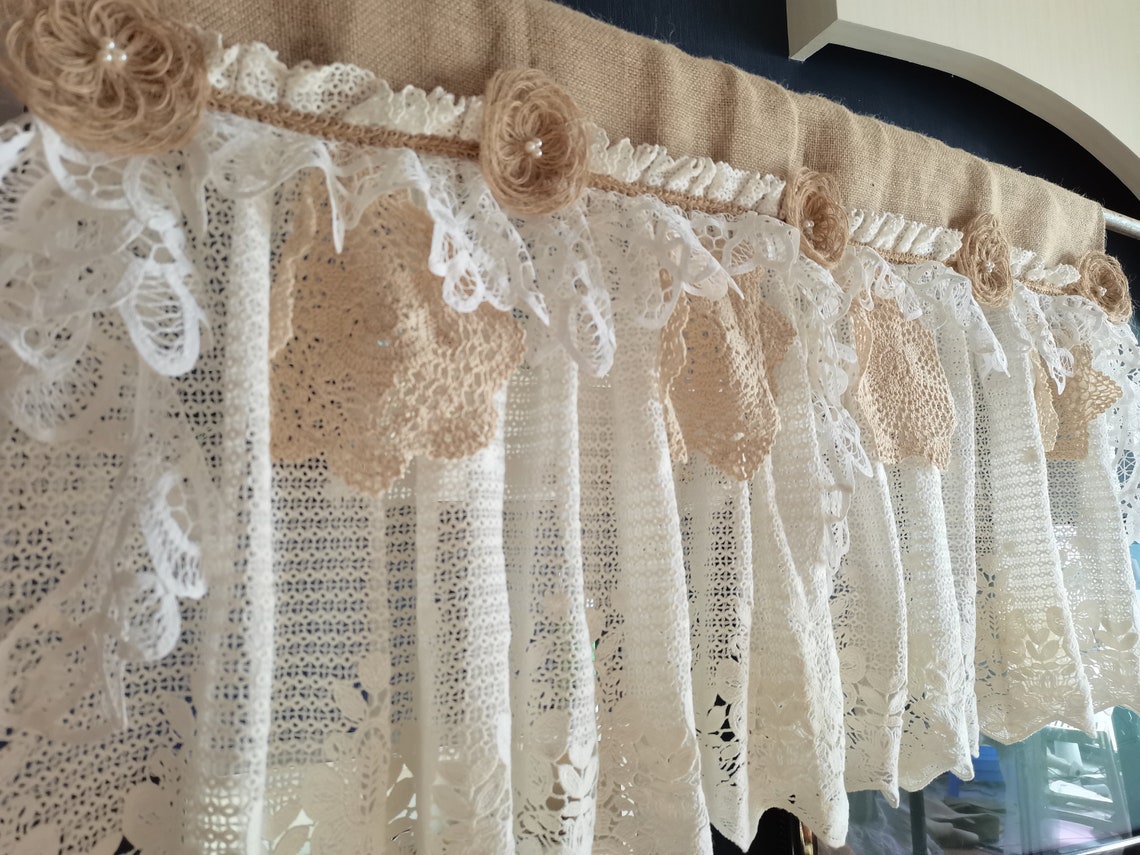 Custom High Quality Unique Kitchen Valance Burlap Kitchen - Etsy