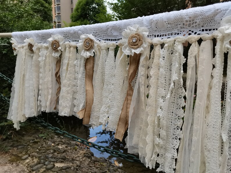 Romantic Lace Kitchen Valance Window Decor Kitchen Curtain Lace Curtain ...