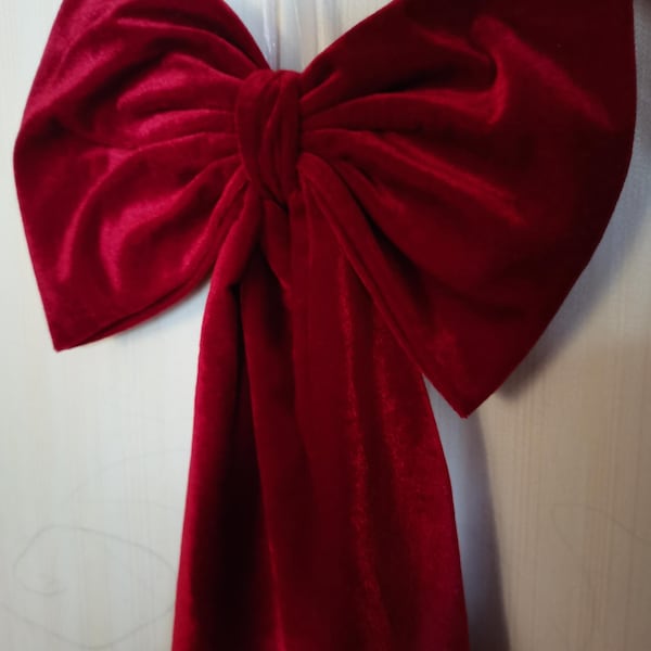 Extra Large Velvet Red Christmas Bows - Etsy UK