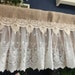 Romantic Lace Curtain Rustic Burlap Kitchen Valance Burlap Lace Decor ...