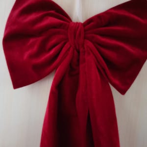1pc Custom Extra Big Bow,red Velvet Bow, Christmas Tree Topper Bow ...