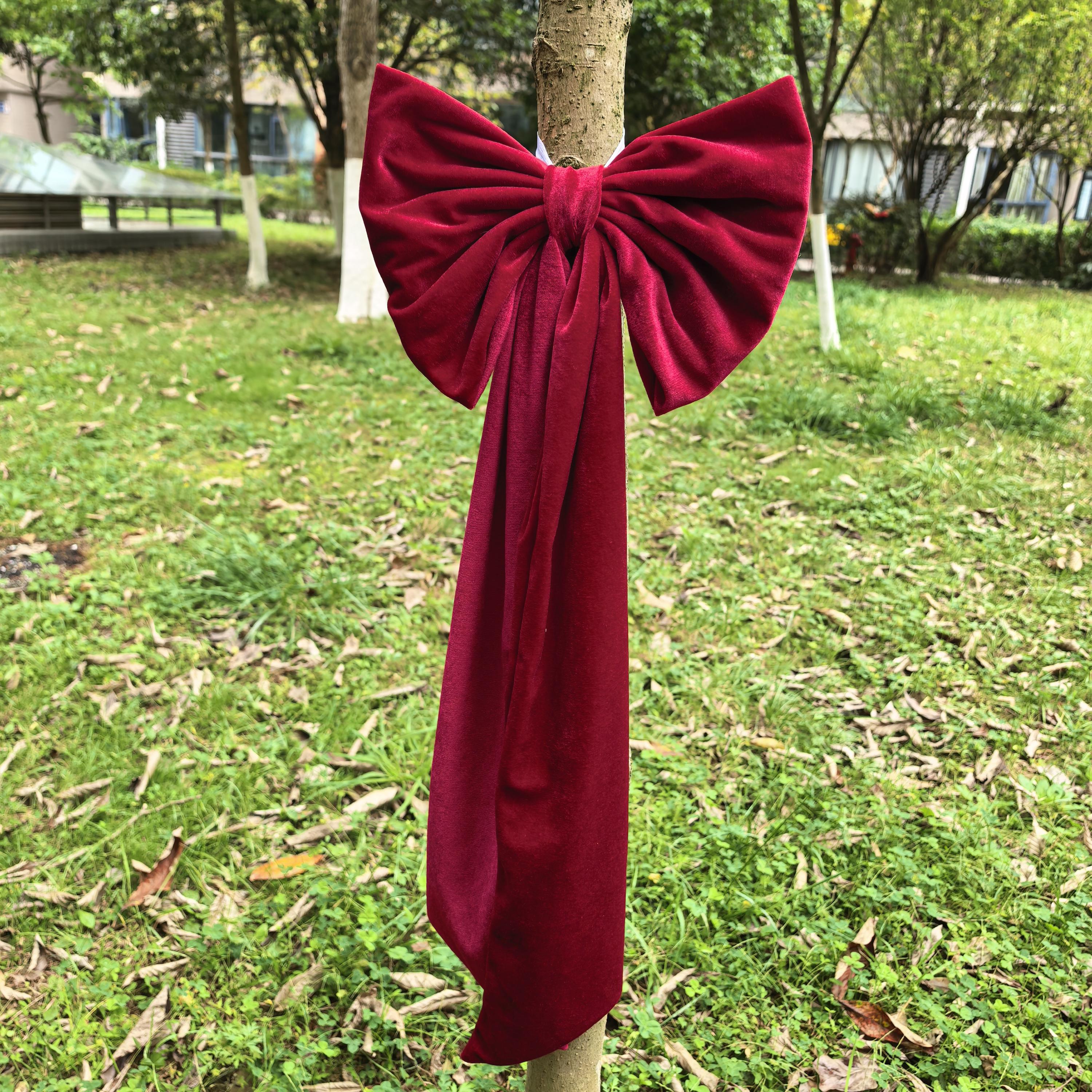 1pc Custom Extra Big Bow,red Velvet Bow, Christmas Tree Topper Bow ...