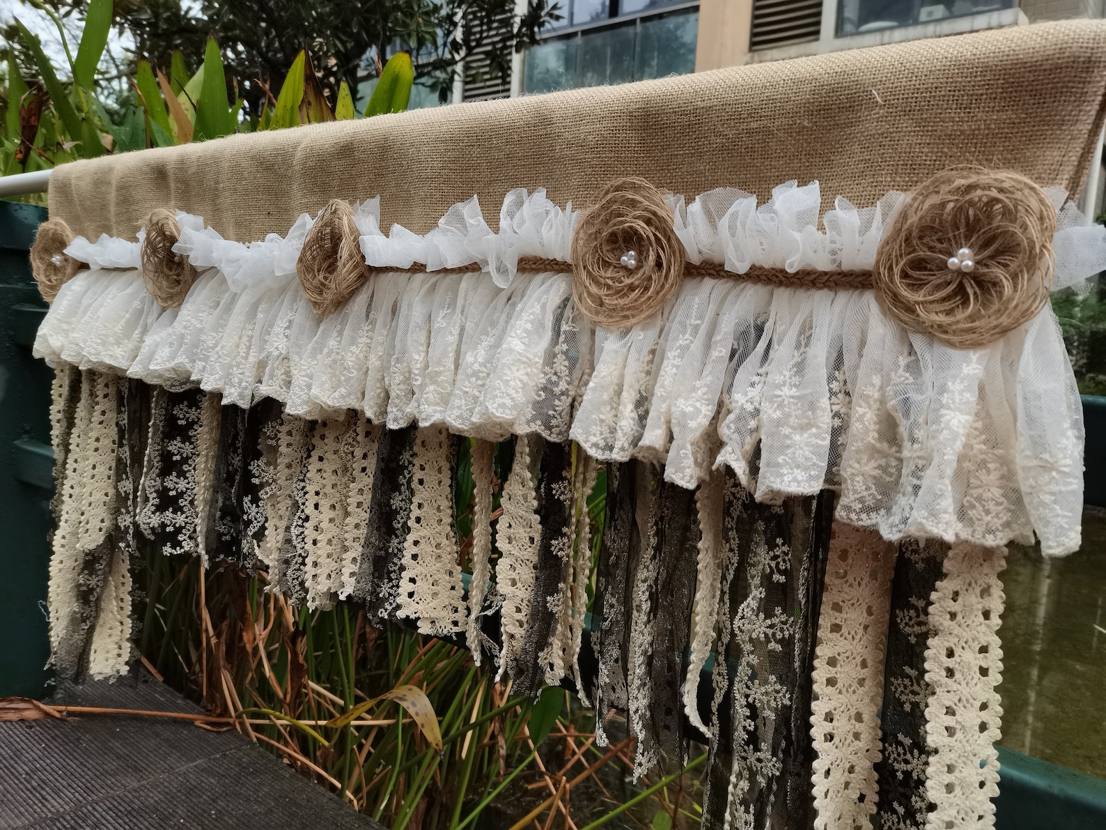 Rustic Unique Kitchen Valance Burlap Decor Kitchen Curtain - Etsy