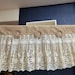 Custom Cream Lace Curtain Valance Rustic Burlap Cream Lace - Etsy