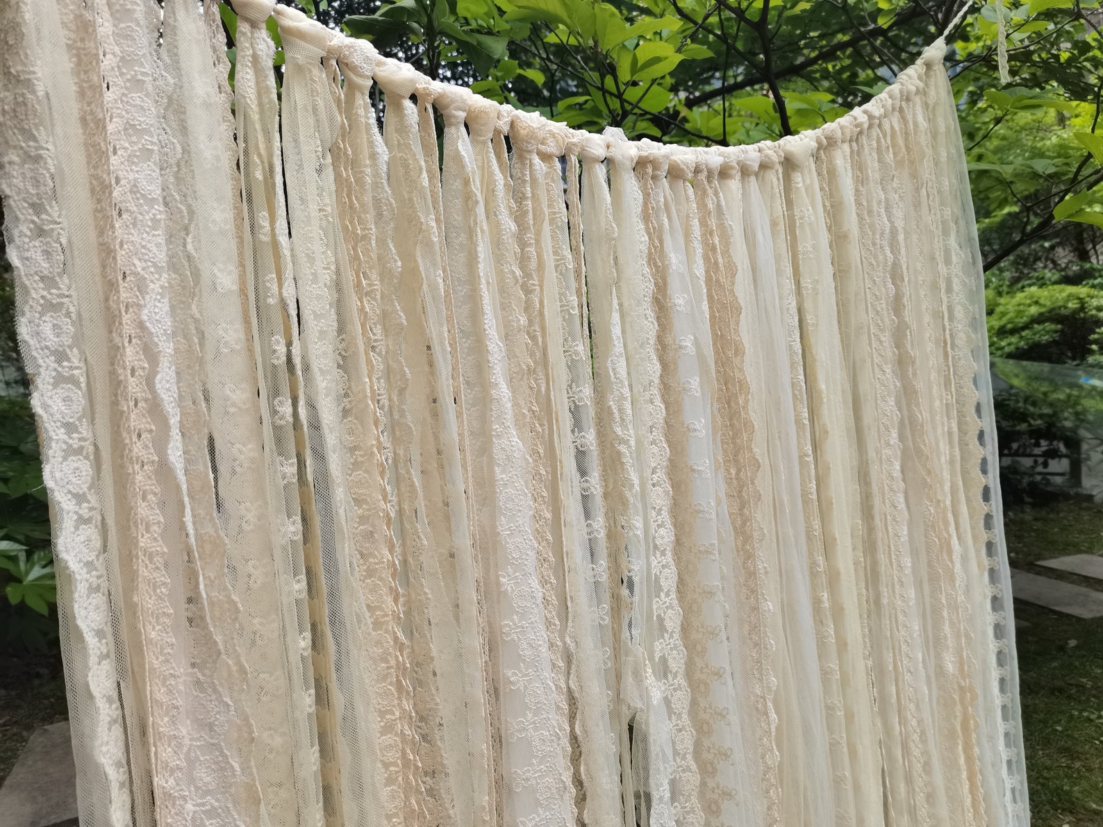 Custom Long Lace Curtain Backdrop Wedding Banner Valance - Etsy
