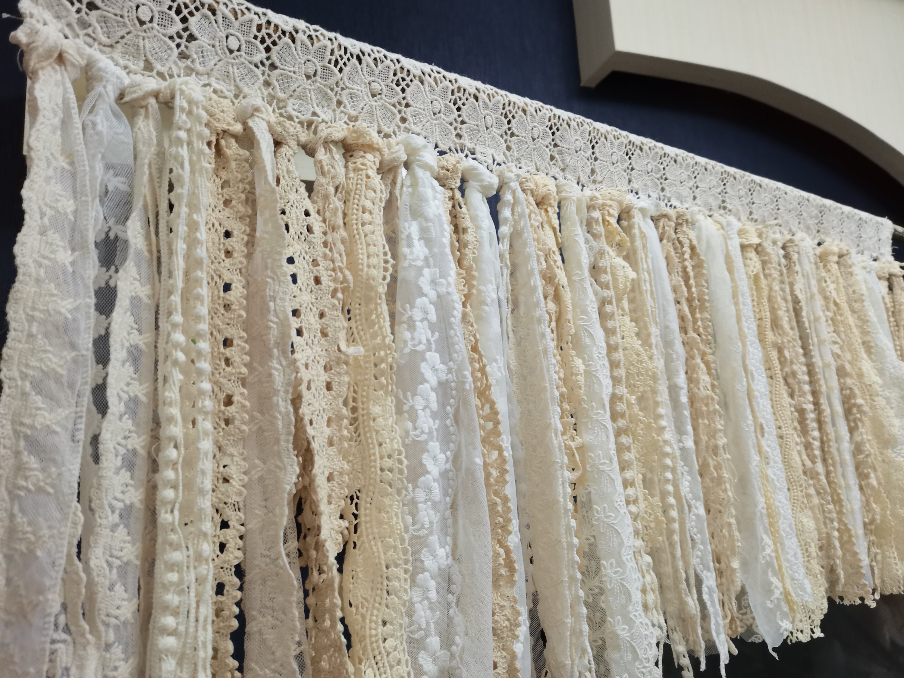 Custom FULL High Quality Romantic Lace Curtain Lace Kitchen | Etsy