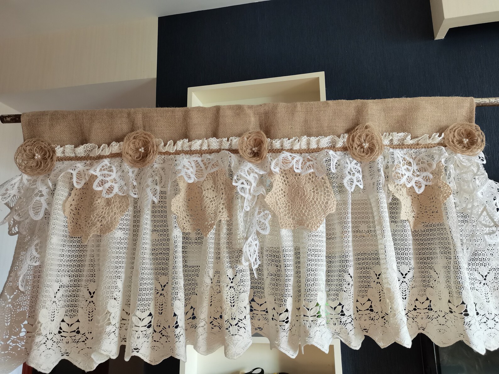 Custom High Quality Unique Kitchen Valance Burlap Kitchen - Etsy