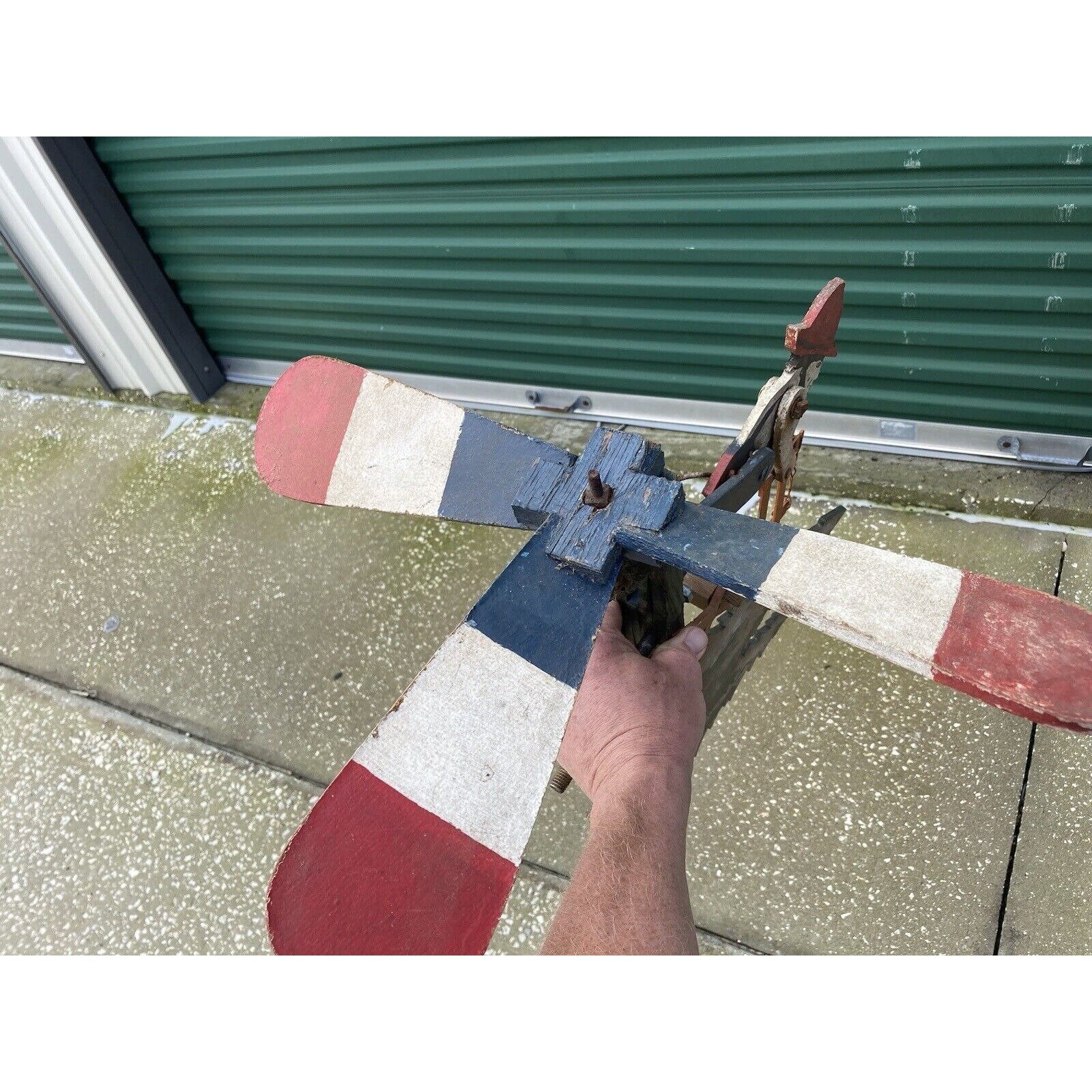 Antique Folk Art Logger Lumber Jack Whirligig Whirlygig Whirlybird ...