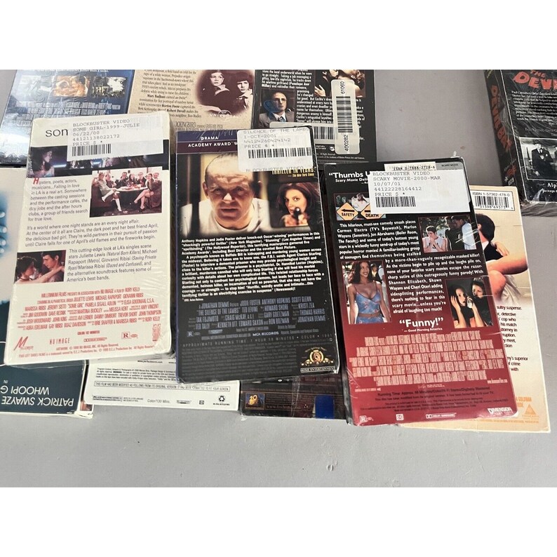 Vintage Lot of 20 VHS Movies Sealed Various Titles - Etsy