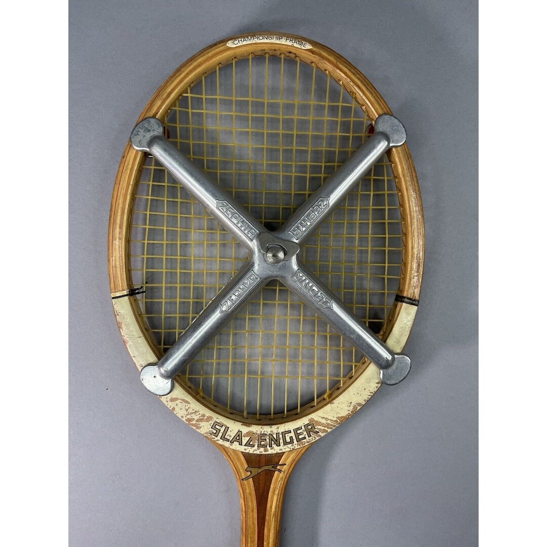 Vintage Wood Tennis Racket Slazenger Challenge No. 1 Light 4 3/8 ...