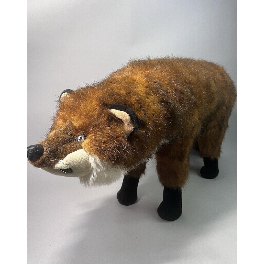 Ditz Designs Plush Red Fox Vintage Footrest / Ottoman 34, the Henhouse ...