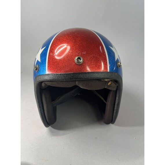 1966 Vintage Motorcycle Helmet Stars Bars & Stripes M… - Gem