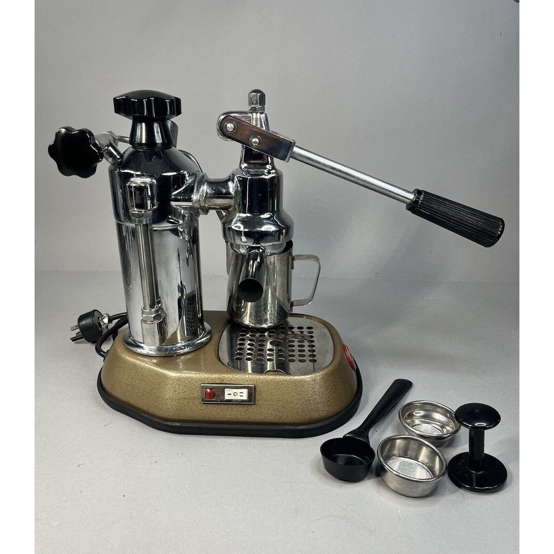 Vintage 1977 La Pavoni Lever Espresso Machine Chrome Date Code 7 77 ...