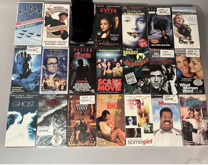 Vintage Lot of 20 VHS Movies Sealed Various Titles - Etsy