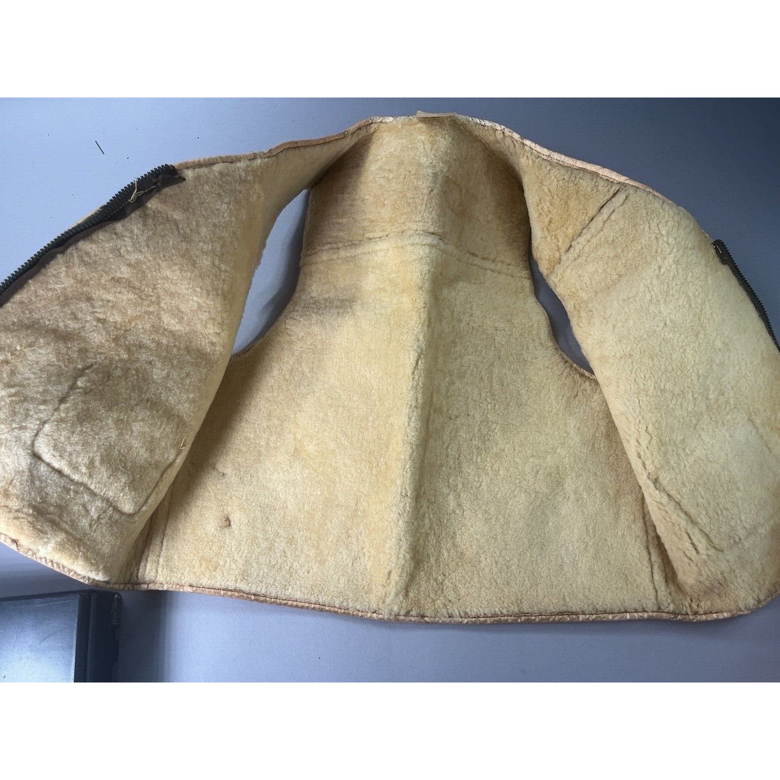 Vintage Bully Wooly Official Cowboy Vest Lambskin & Wool Red Western ...