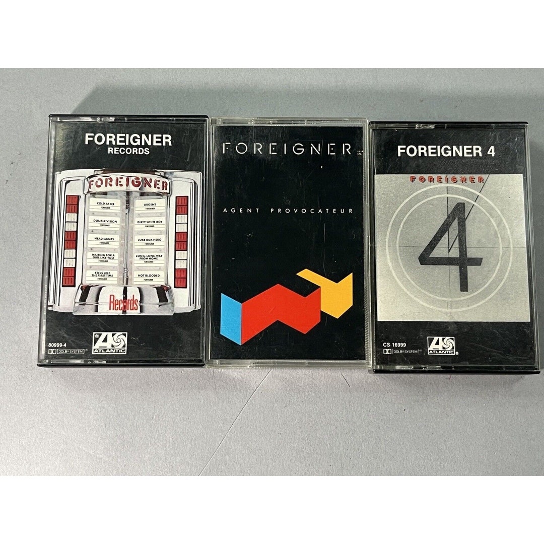 Vintage Cassette Tape Lot of 3 Foreigner 4 , Agent Provocateur , Records Best Of - Etsy