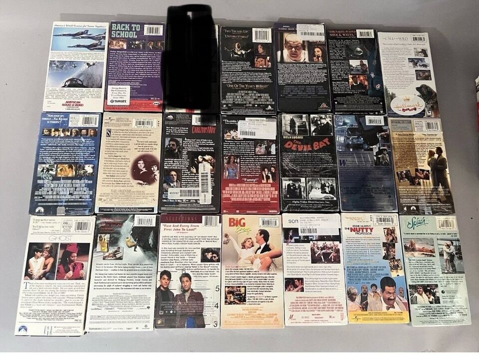 Vintage Lot of 20 VHS Movies Sealed Various Titles - Etsy
