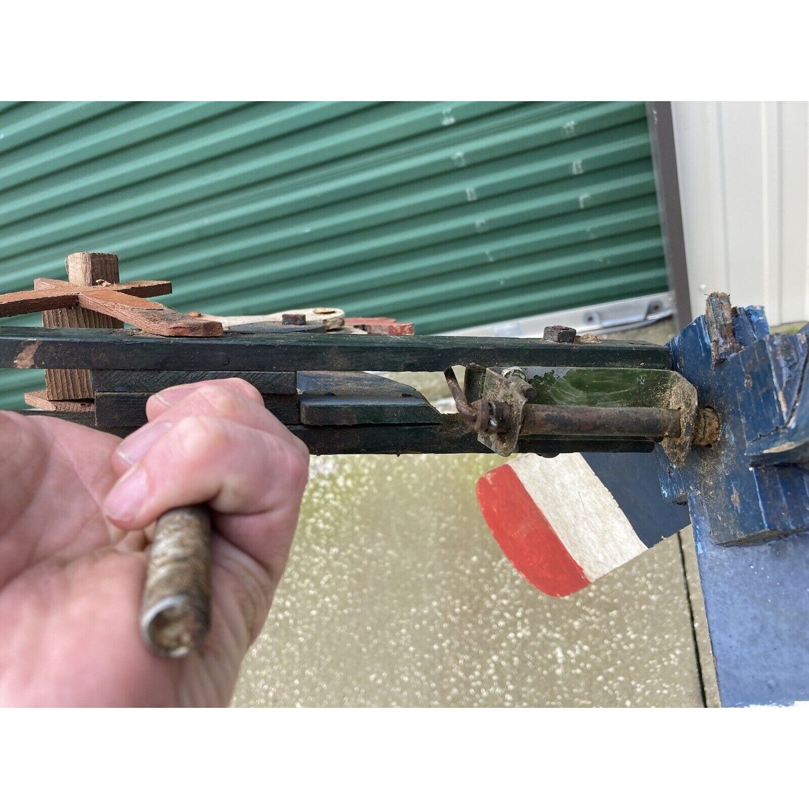 Antique Folk Art Logger Lumber Jack Whirligig Whirlygig Whirlybird ...