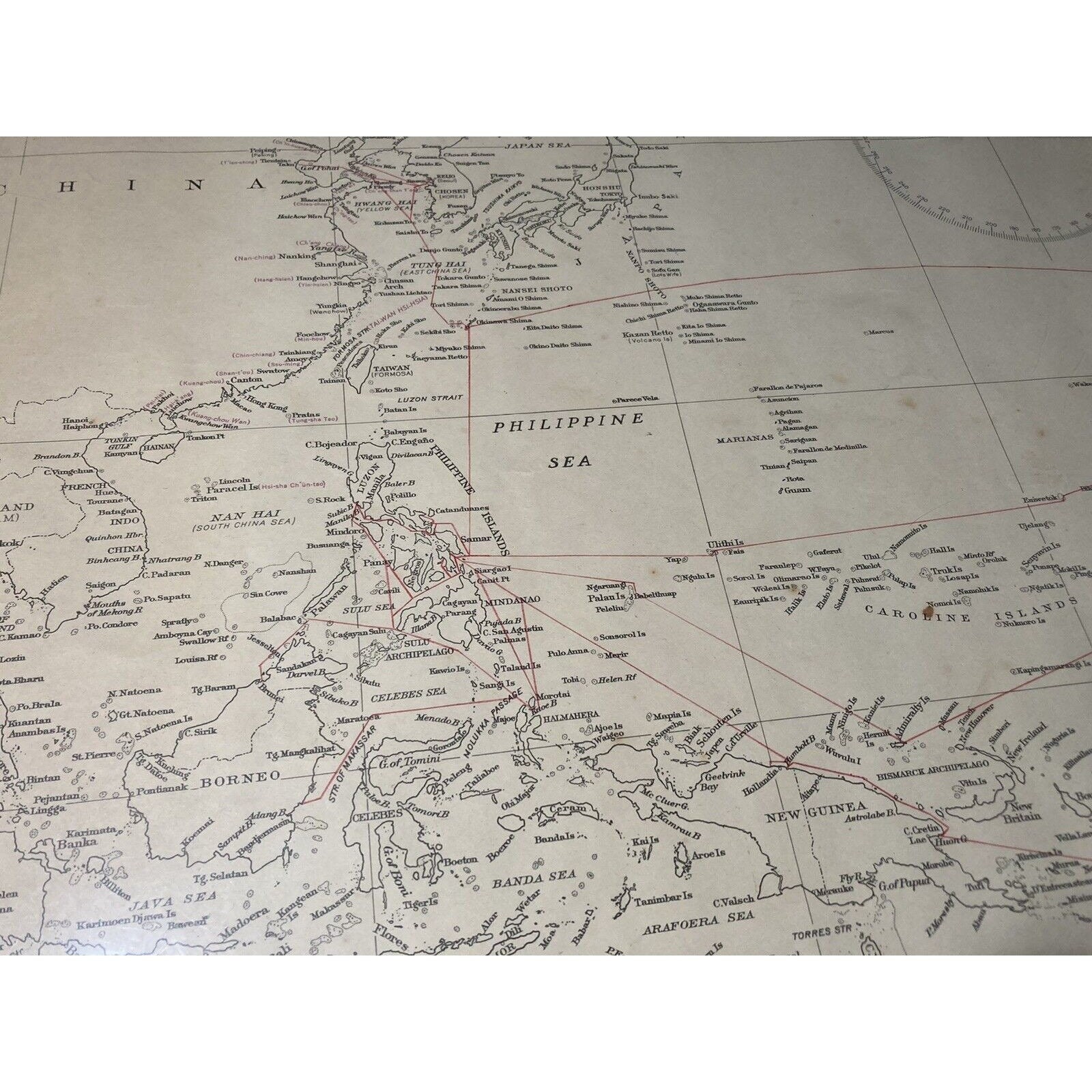 Vintage Lot WW2 Navy USS Liddle Plotting Chart Maps Pacific DE-206 ...