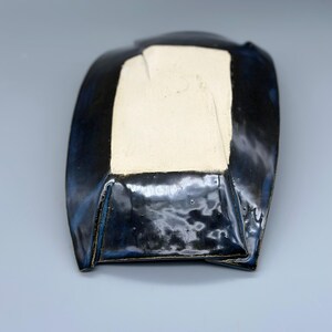 Origami in Clay: Folded Plate/platter, Handmade With Embossed Pattern ...