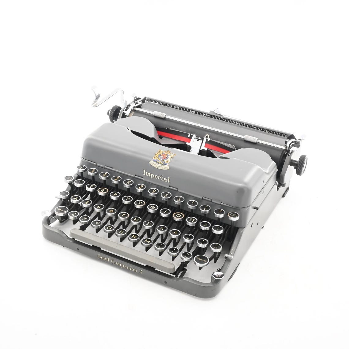 Rare Greek Keyboard Imperial Good Companion Model 3 Typewriter Serviced ...
