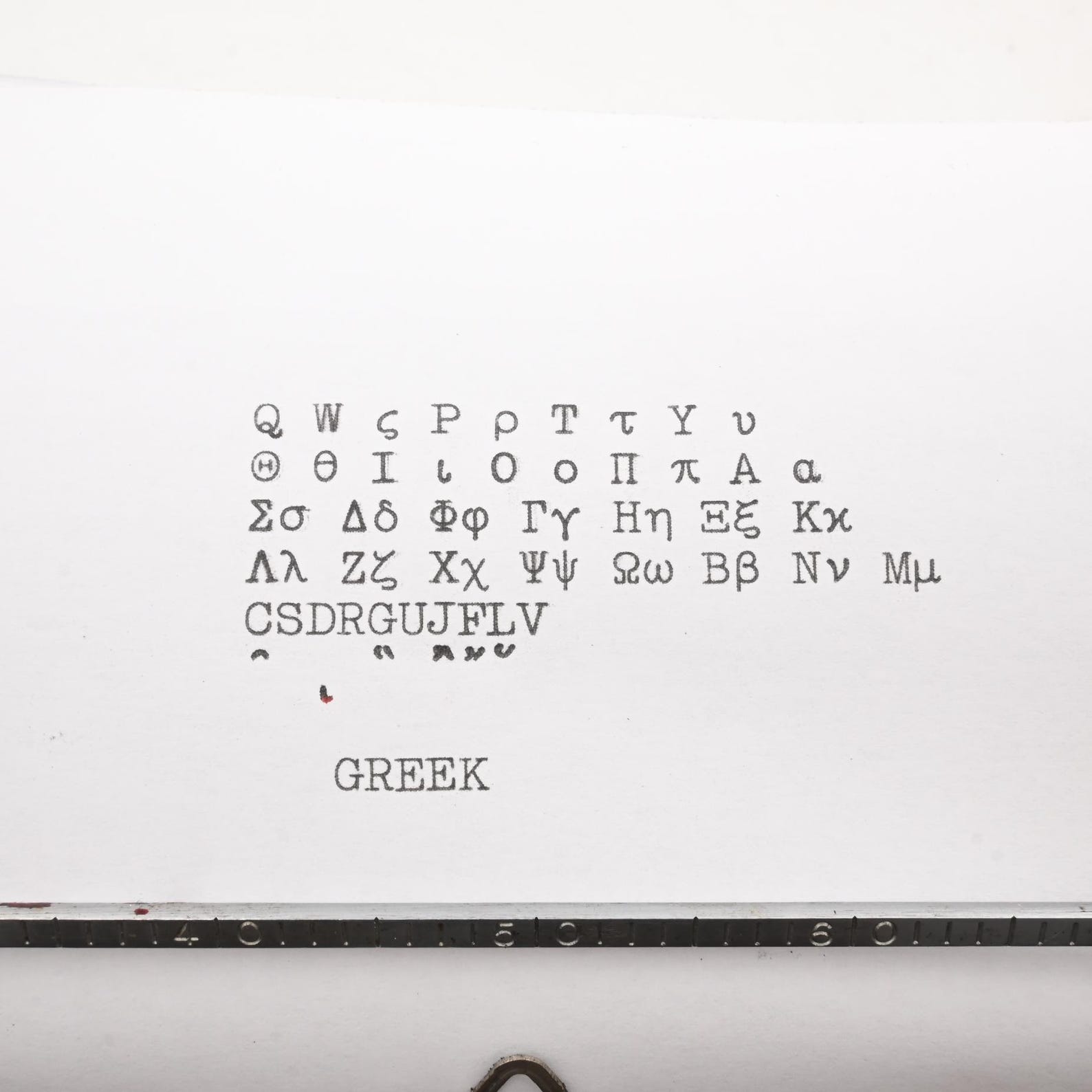 Rare Greek Keyboard Imperial Good Companion Model 3 Typewriter Serviced ...